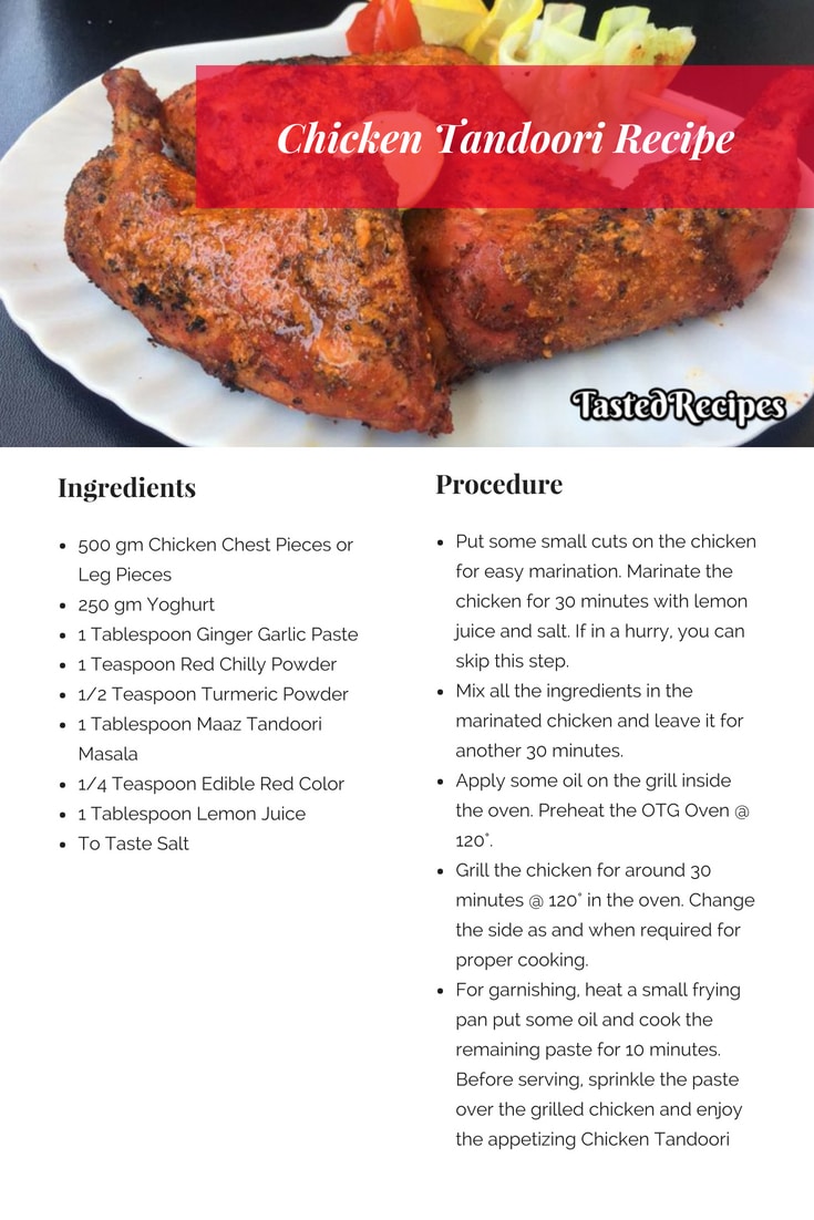 How To Make Chicken Tandoori - Chicken Tandoori Recipe | Tasted Recipes